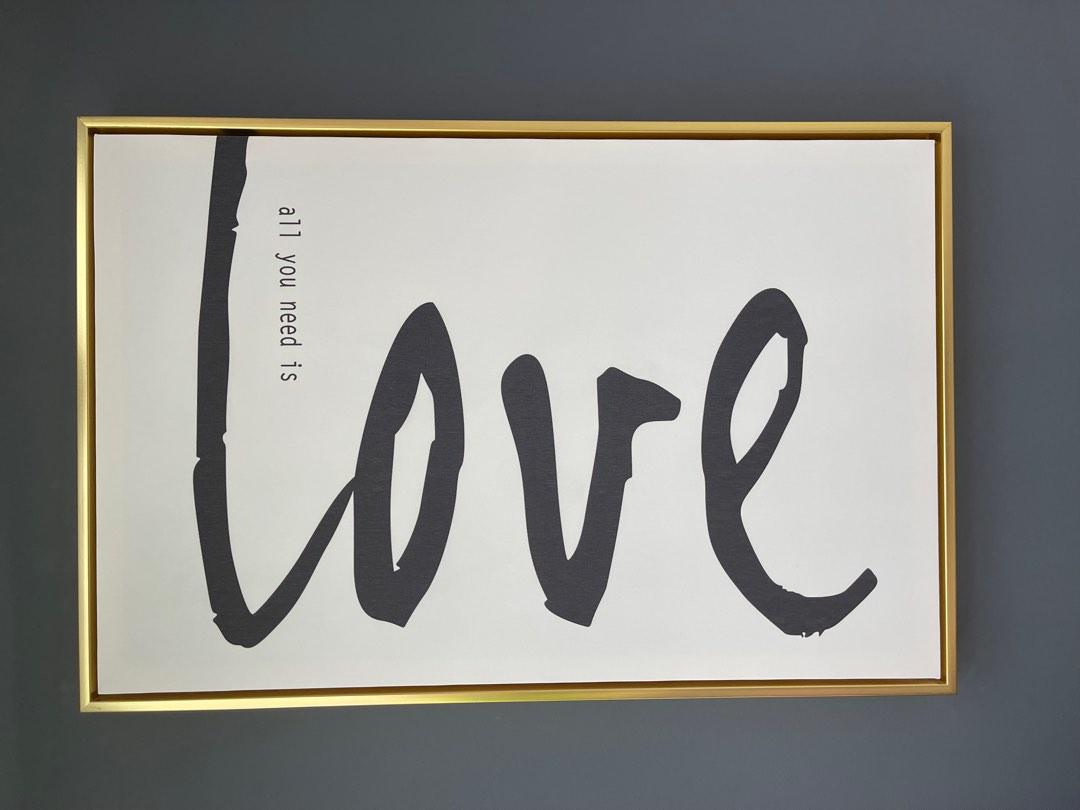 Love wall frame, Furniture & Home Living, Home Decor, Frames & Pictures ...