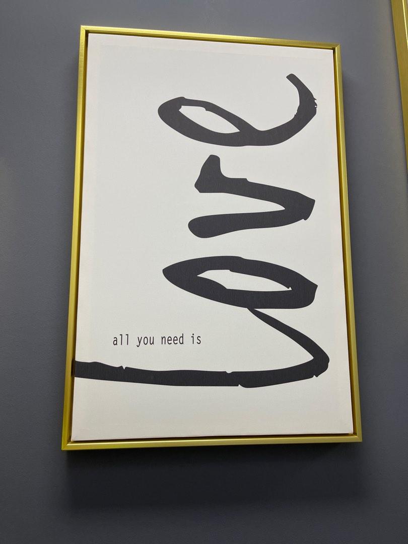 Love wall frame, Furniture & Home Living, Home Decor, Frames & Pictures ...