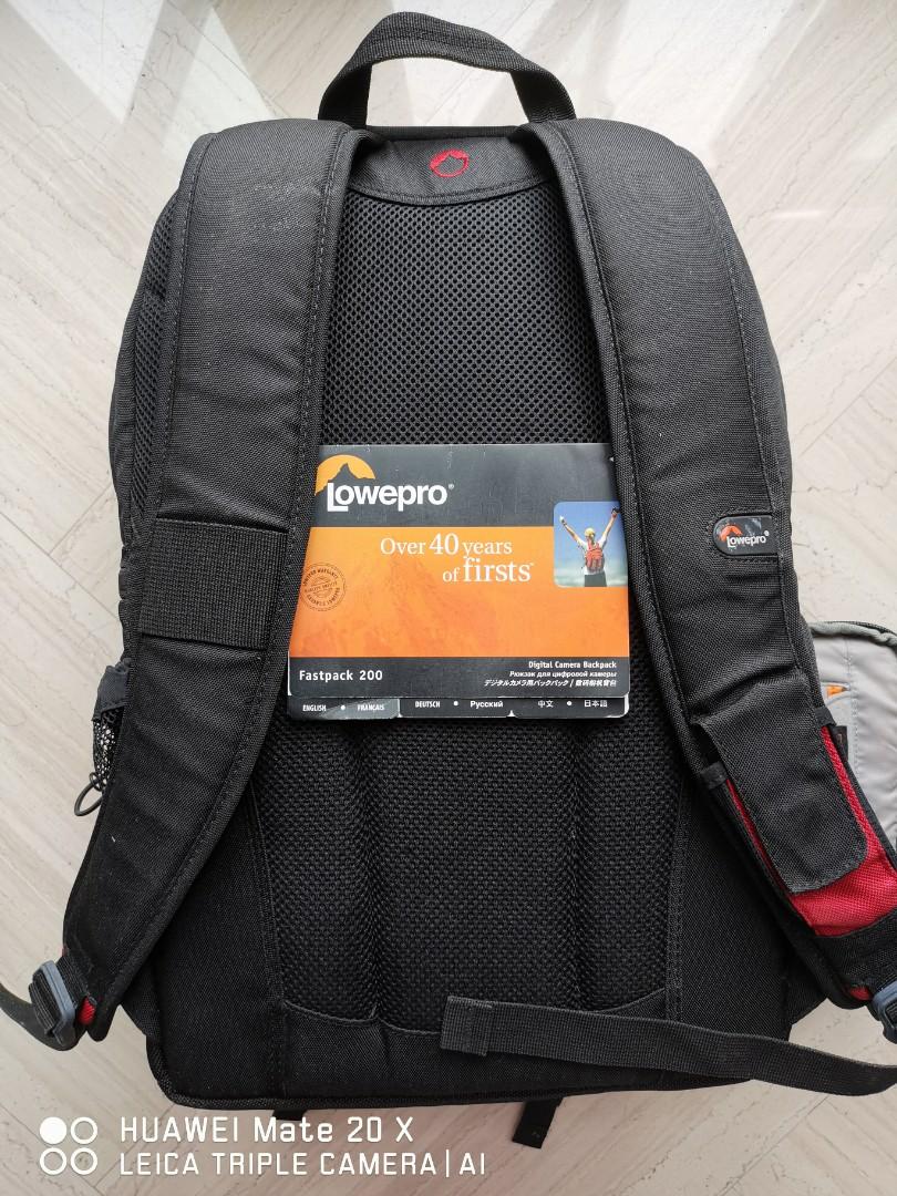 Lowepro fastpack 200 red color, Photography, Photography Accessories ...