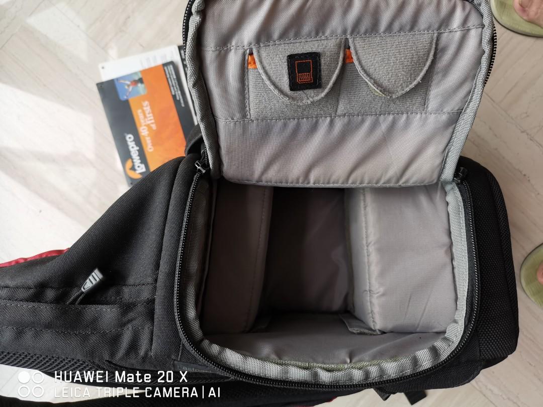 Lowepro fastpack 200 red color, Photography, Photography Accessories ...