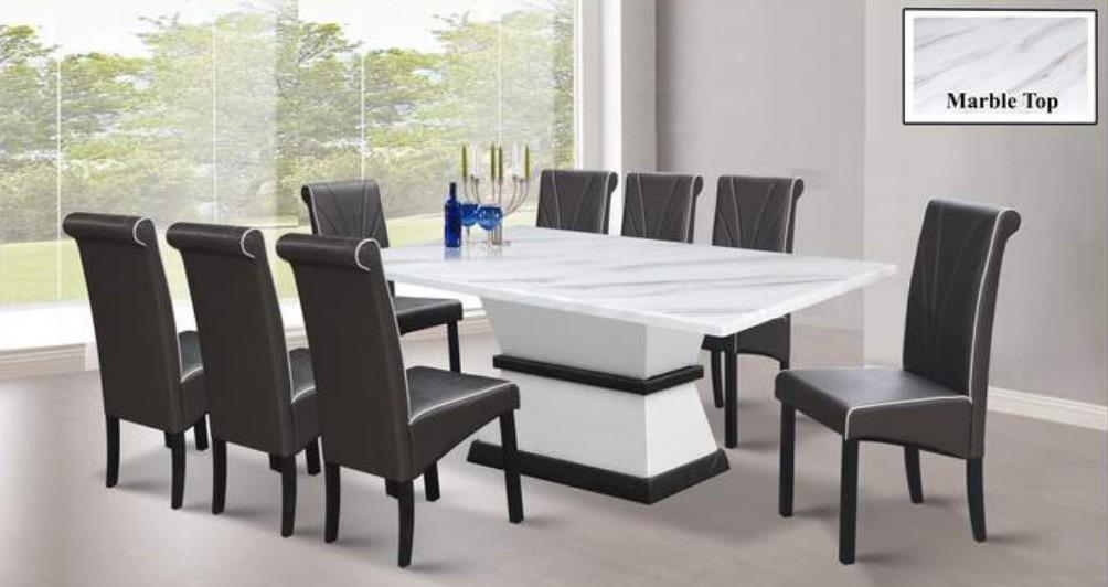 Marble Dining Set/ Marble Dining Table/ Meja Makan 8 Kerusi/ Meja Makan ...