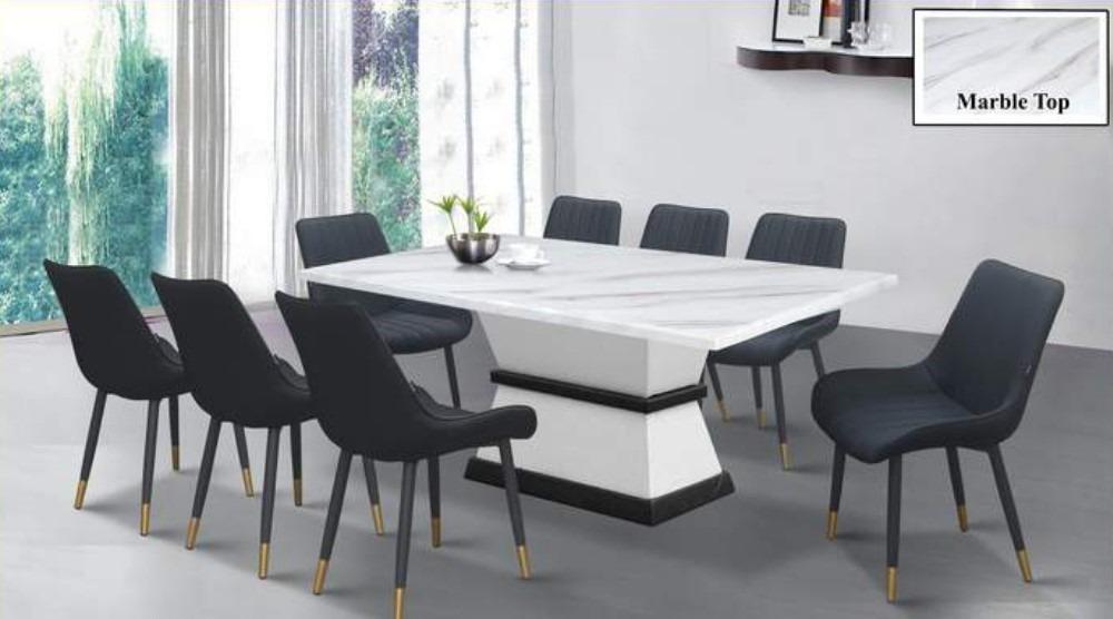 Marble Dining Set/ Marble Dining Table/ Meja Makan 8 Kerusi/ Meja Makan ...