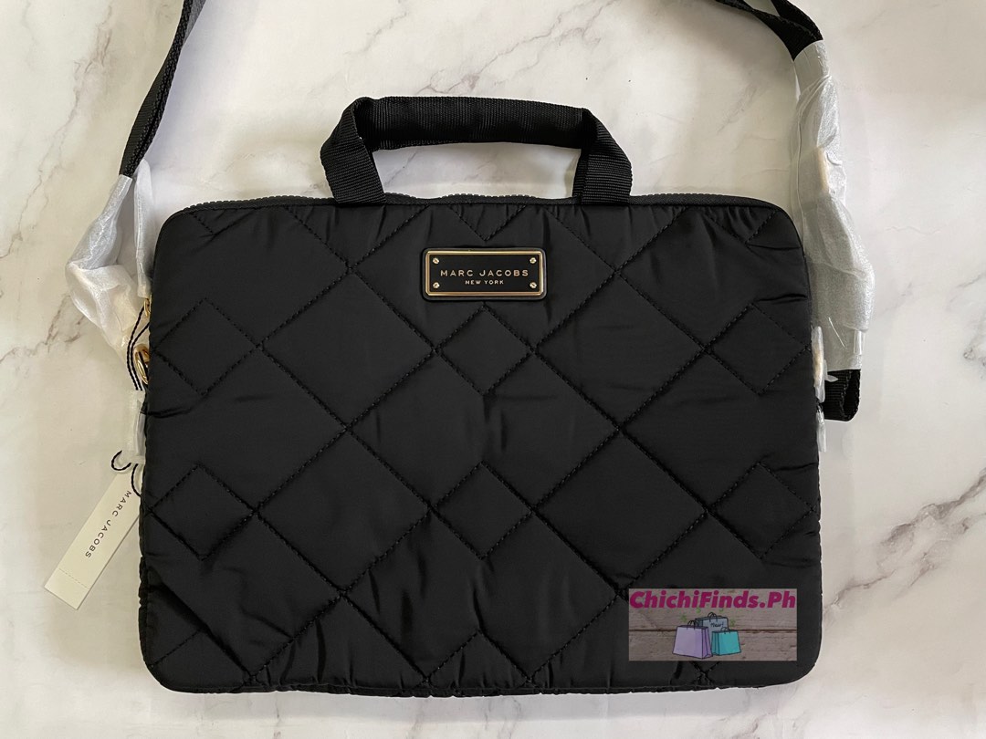 Marc Jacobs Quilted Nylon Laptop Bag in Black, Computers & Tech, Parts ...