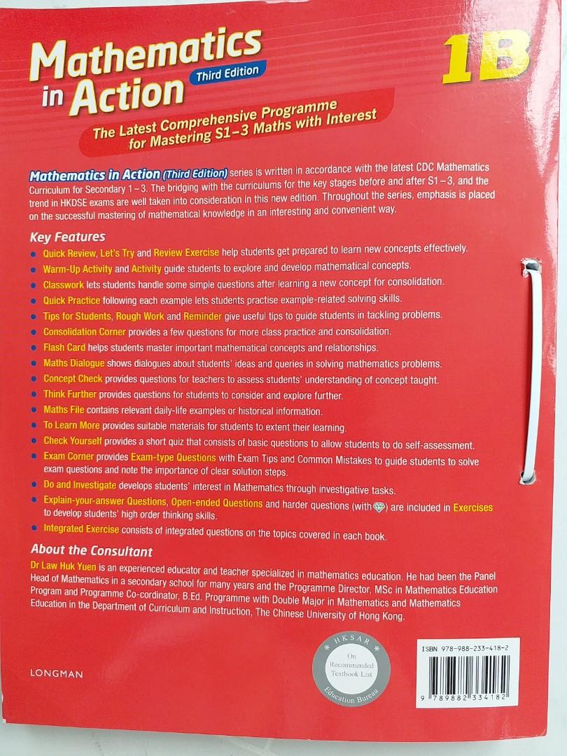 Mathematics In Action 1B, 興趣及遊戲, 書本 & 文具, 教科書 - Carousell