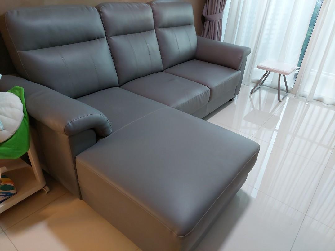 Max Coil L shape sofa set, Furniture & Home Living, Furniture, Sofas on ...