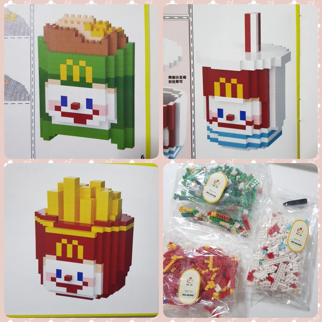 McDonald Nanoblocks/ Nano Building Particles/ Building Blocks, Hobbies & Toys, Toys & Games on ...