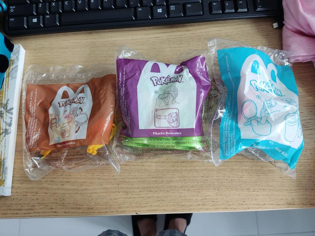 Mcdonald's toy battleship, pokemon camping cup, PokeBall catch ...