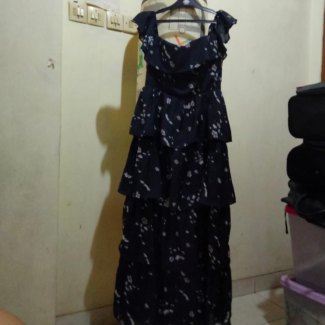 MDS COLLECTION UMPAK-UMPAK SABRINA, Fesyen Wanita, Pakaian Wanita, Gaun ...