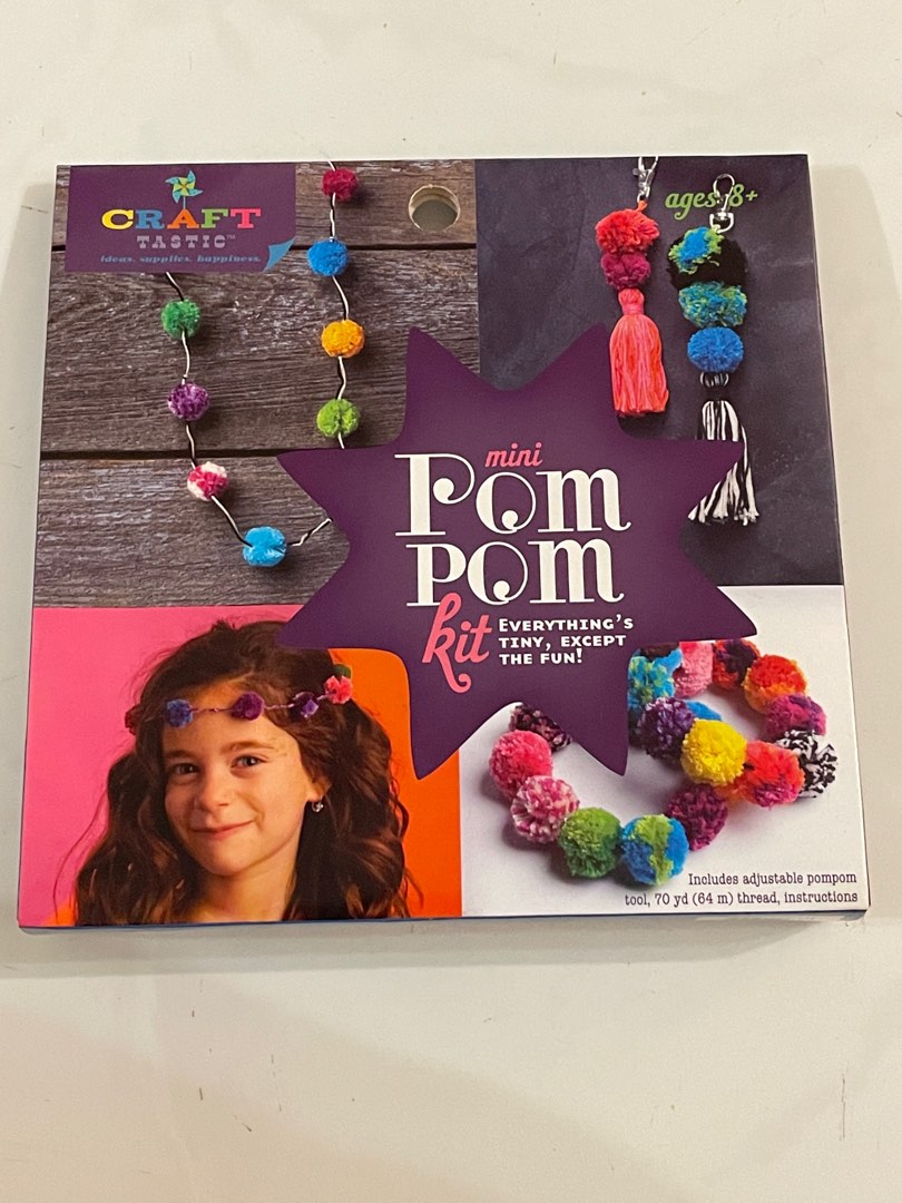 Mini Pom Pom kit, Hobbies & Toys, Stationery & Craft, Handmade Craft on ...