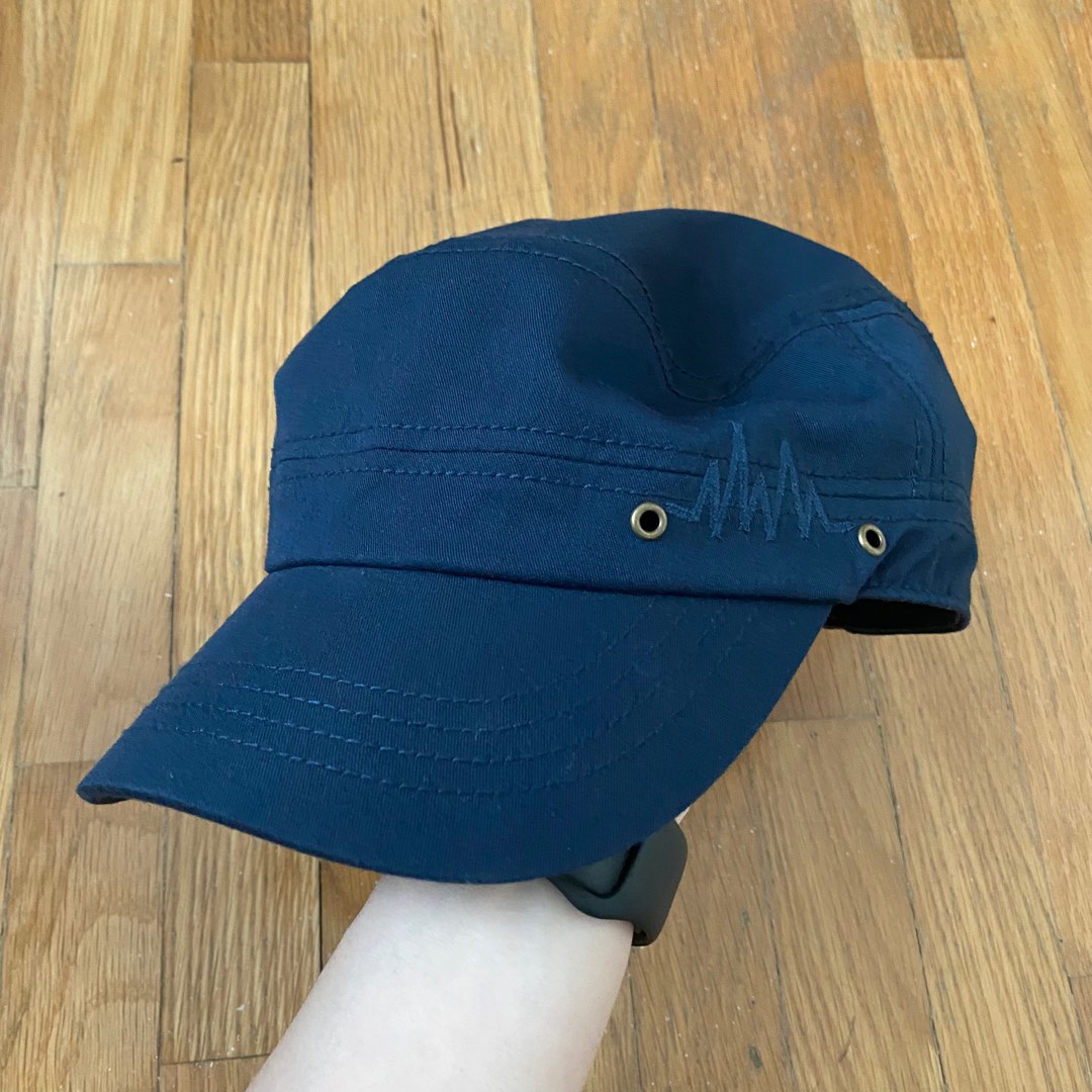 Miniso Navy Cap, Women's Fashion, Watches & Accessories, Hats & Beanies ...