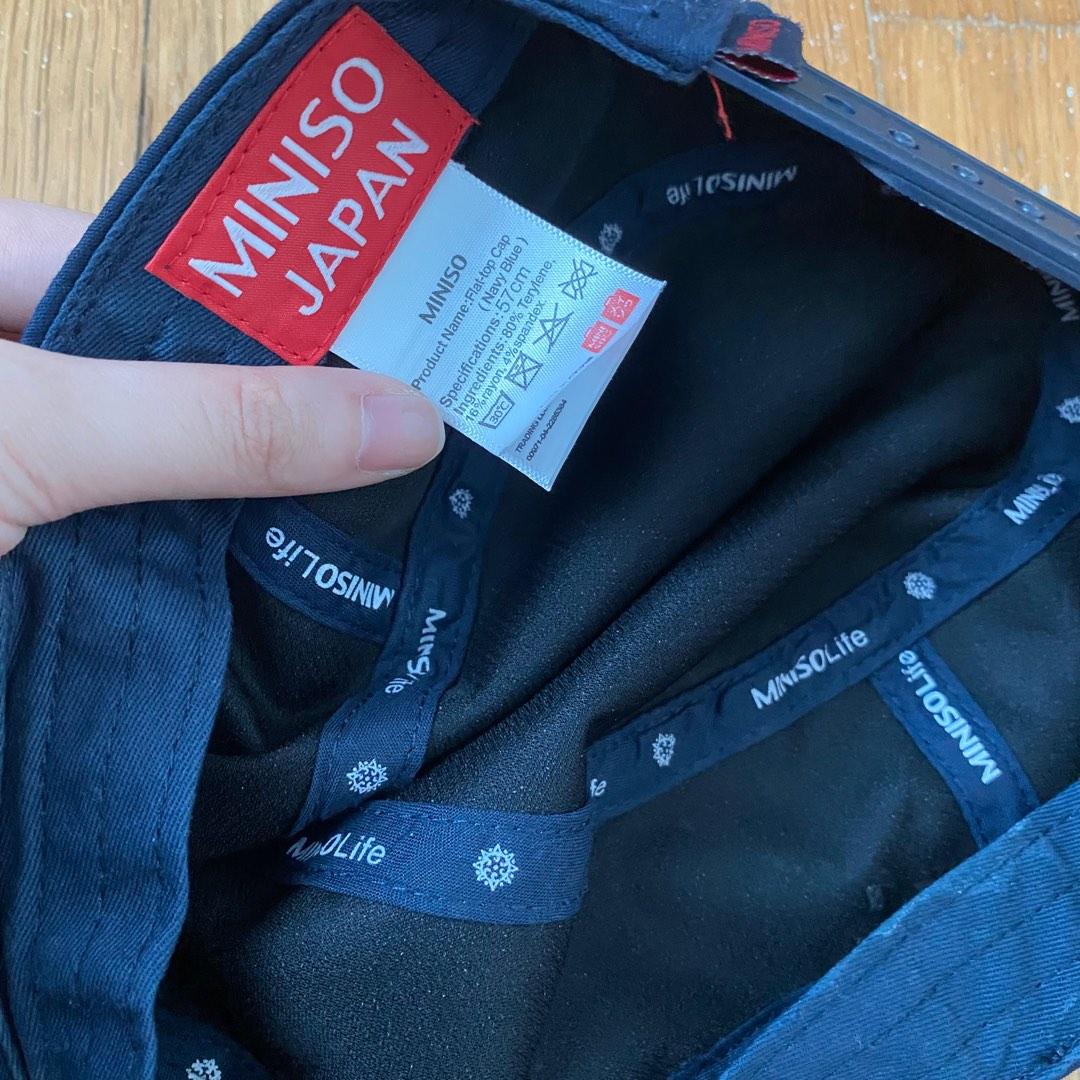 Miniso Navy Cap, Women's Fashion, Watches & Accessories, Hats & Beanies ...