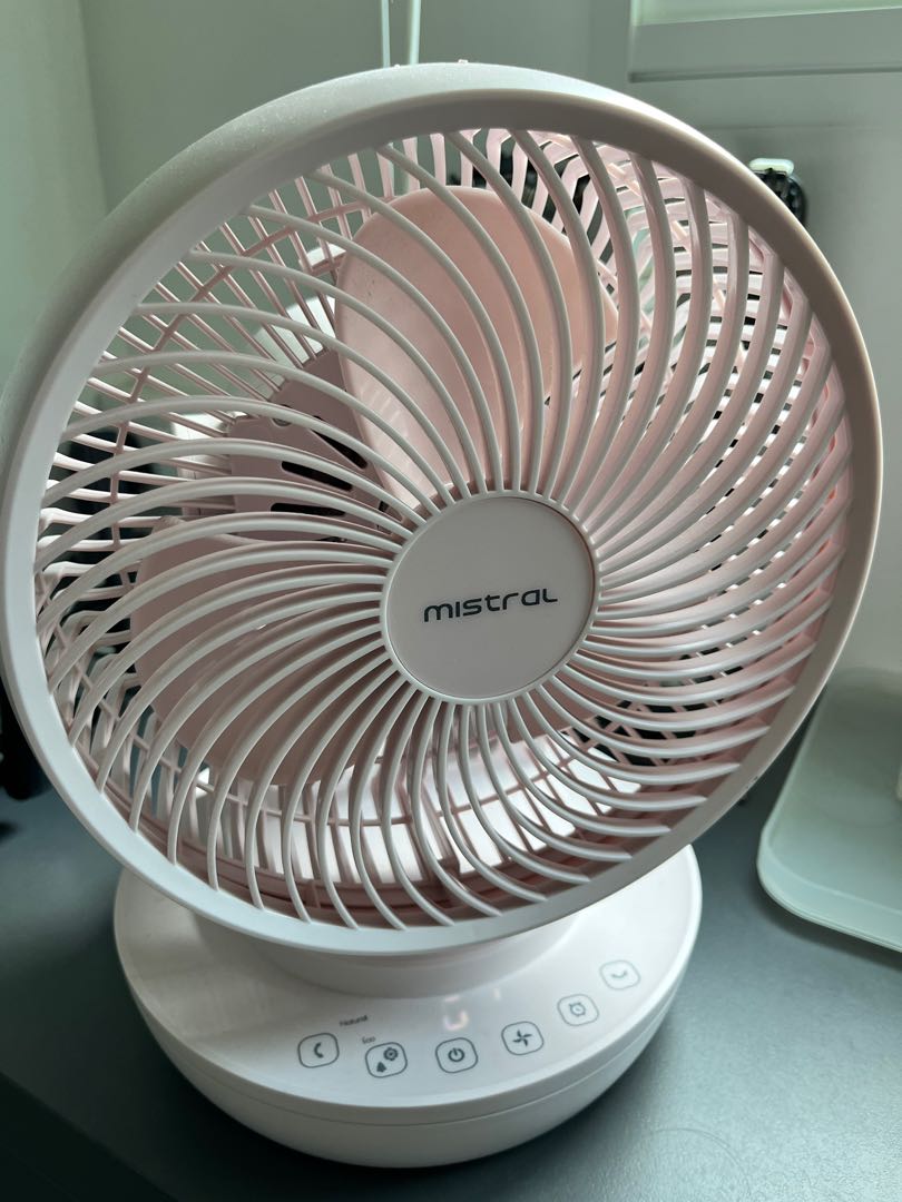 Mistral Table Fan MHV901R (Pink), Furniture & Home Living, Lighting ...