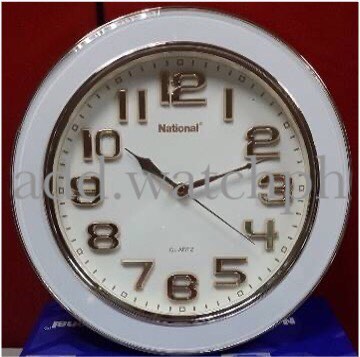 National 12” Wall Clock (White/Black), Furniture & Home Living, Home ...