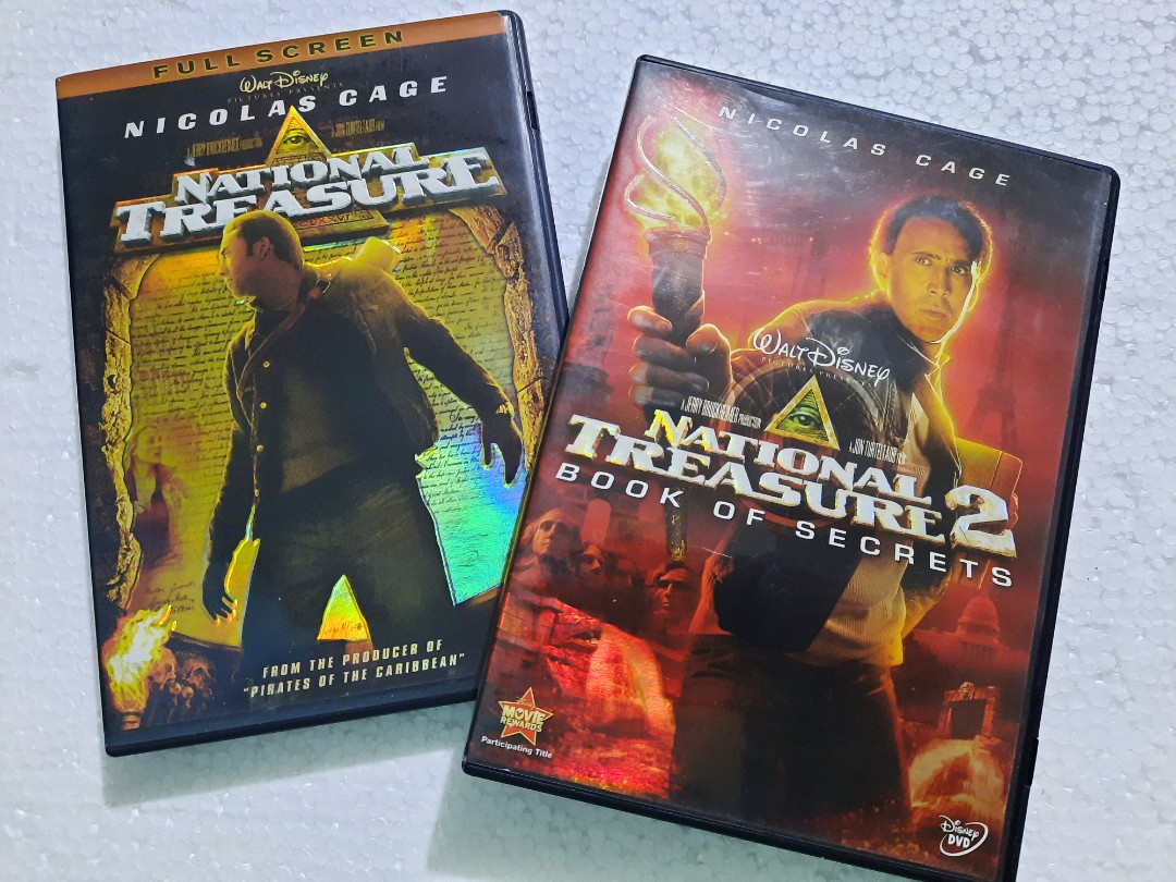 NATIONAL TREASURE 1 & 2 [DVD Bundle], Hobbies & Toys, Music & Media ...