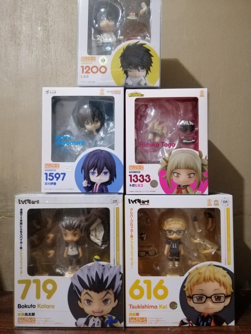 nendoroid set: bokuto kotaro tsukishima kei miyamura izumi toga himiko l lawliet 2.0 dachi ...