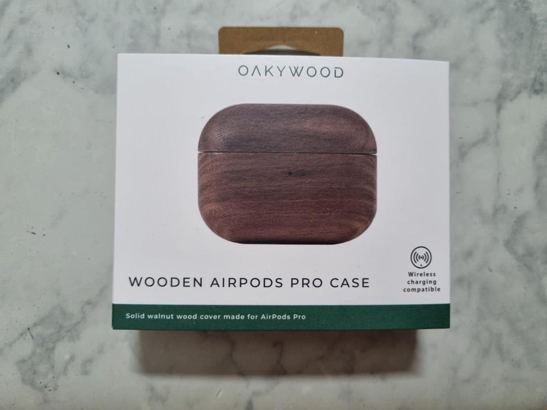 Oakywood Walnut Wood Airpods Pro Case, Audio, Earphones on Carousell