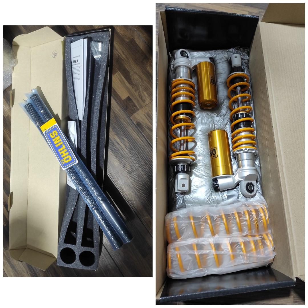 OHLINS YA740 + FRONT FORK KIT FOR XMAX, Motorcycles, Motorcycle ...