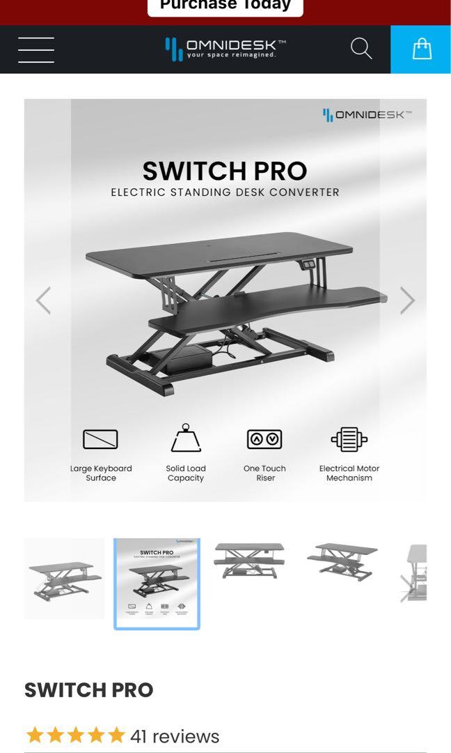 OMNIDESK Switch Pro - standing desk, Computers & Tech, Office ...