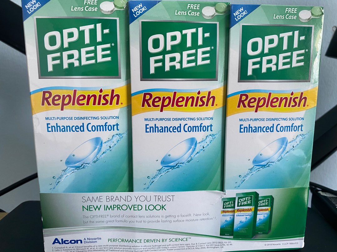 Opti free lens solution one bundle with 3 pcks, Beauty & Personal Care ...