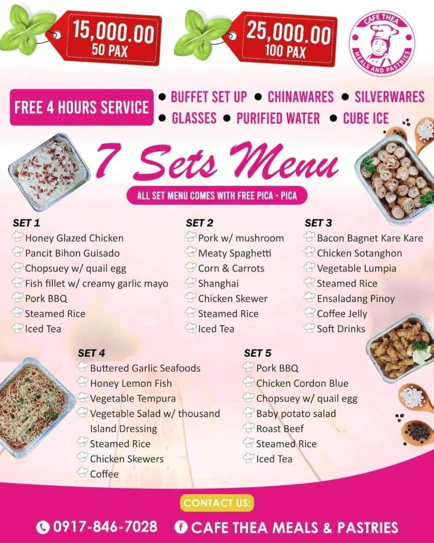 Our simple catering offering, Food & Drinks, Other Food & Drinks on ...