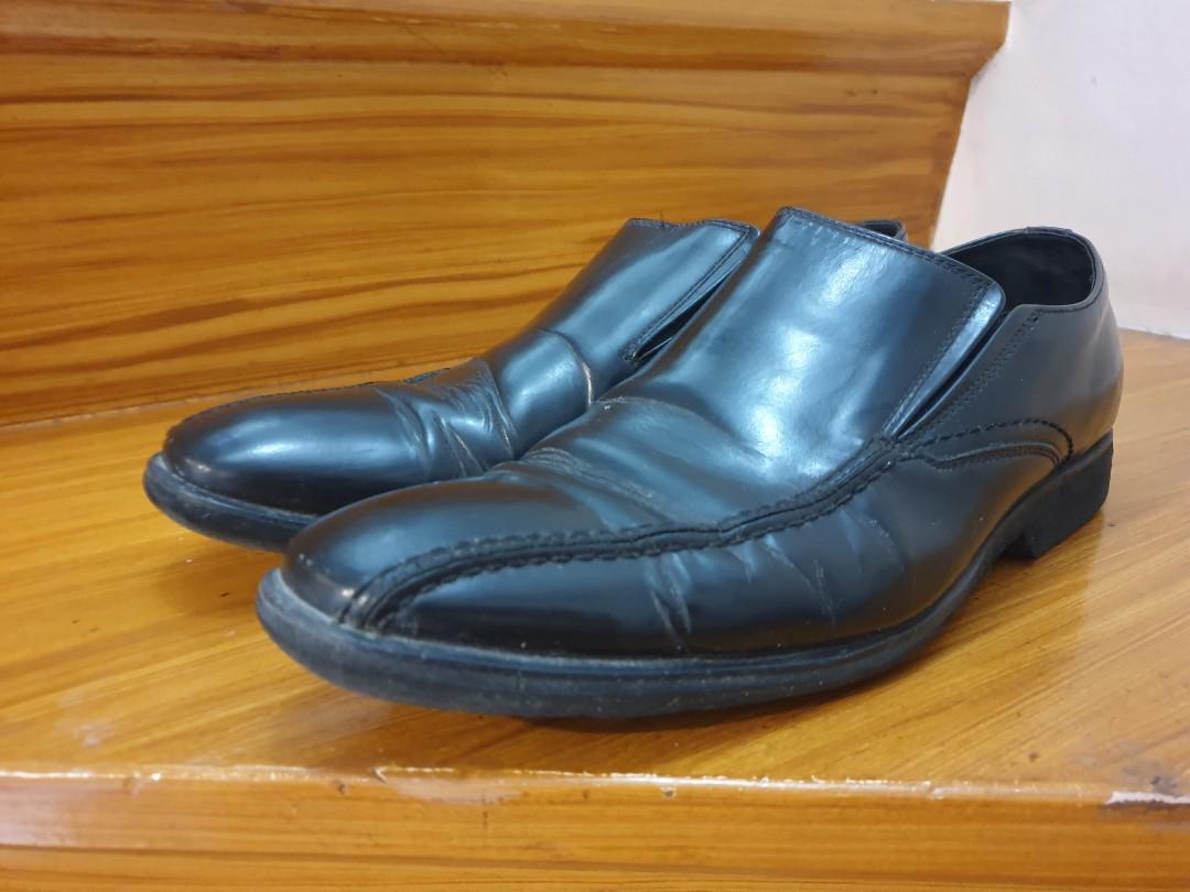 Pabder Black Shoes Men Slip on, Men's Fashion, Footwear, Dress Shoes on ...