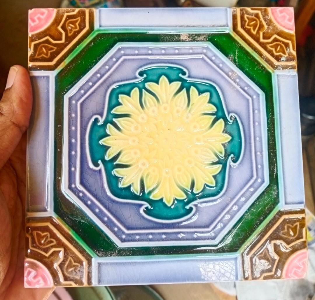 PERANAKAN NONYA BEAUTIFUL TILE - Made in Japan Original Vintage Collectible, Furniture & Home ...