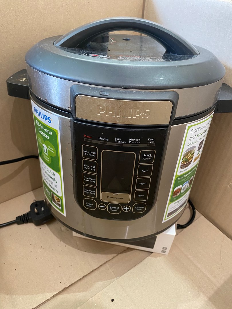 Philips all in one pressure cooker, TV & Home Appliances, Kitchen ...