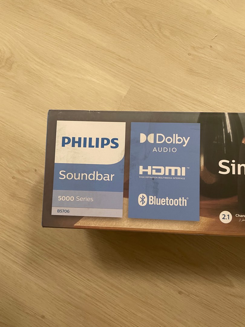 Philips soundbar 5706/98 2.1 built in woofer, Audio, Soundbars ...