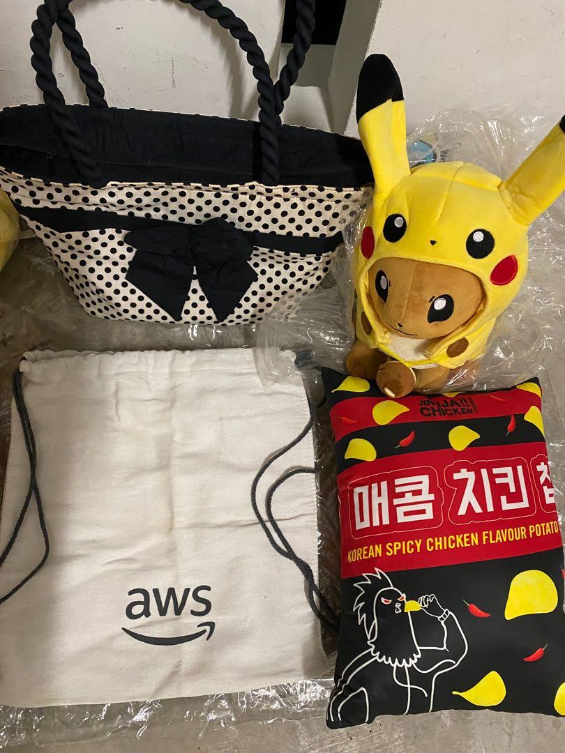 AWS, bag. Amazon. bag. Pikachu. Cosplay. Plushy. Pokemon. Soft toy ...