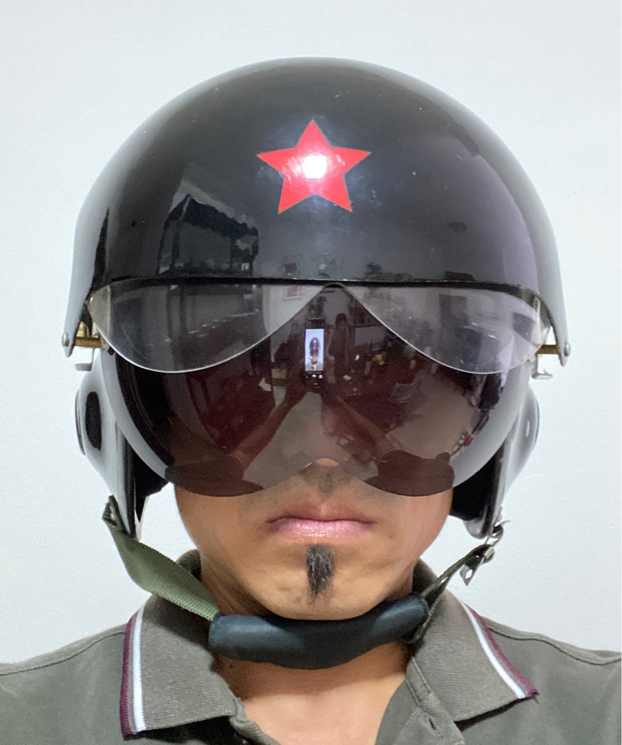 Pilot Aviator Helmet Chinese helmet, Motorcycles, Motorcycle ...