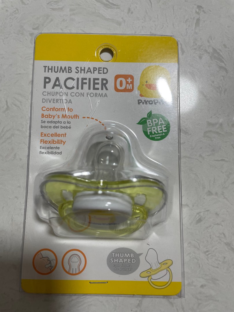 Piyopiyo Thumb Shaped Pacifier, Babies & Kids, Nursing & Feeding ...