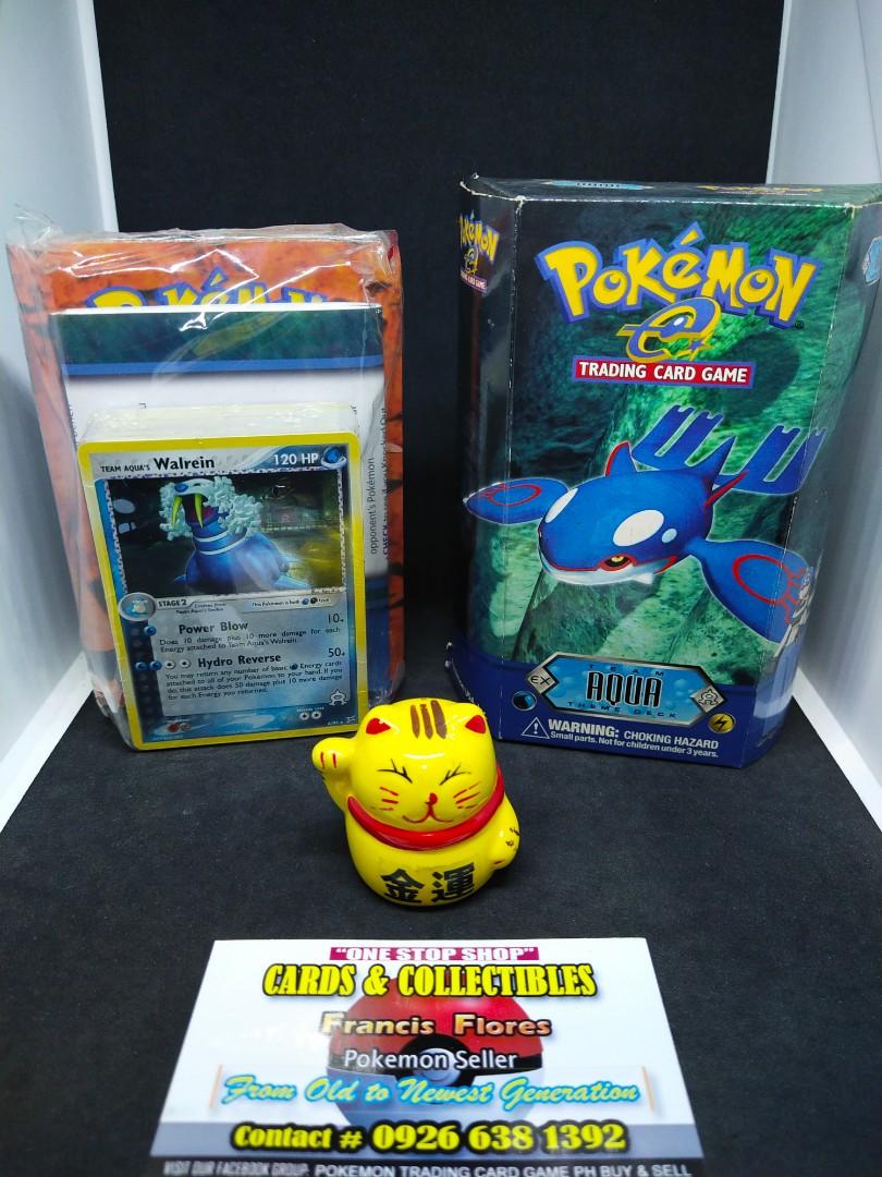 Pokemon Card - KYOGRE (EX TEAM AQUA) THEME DECK / YEAR 2003 / OPEN BOX ...