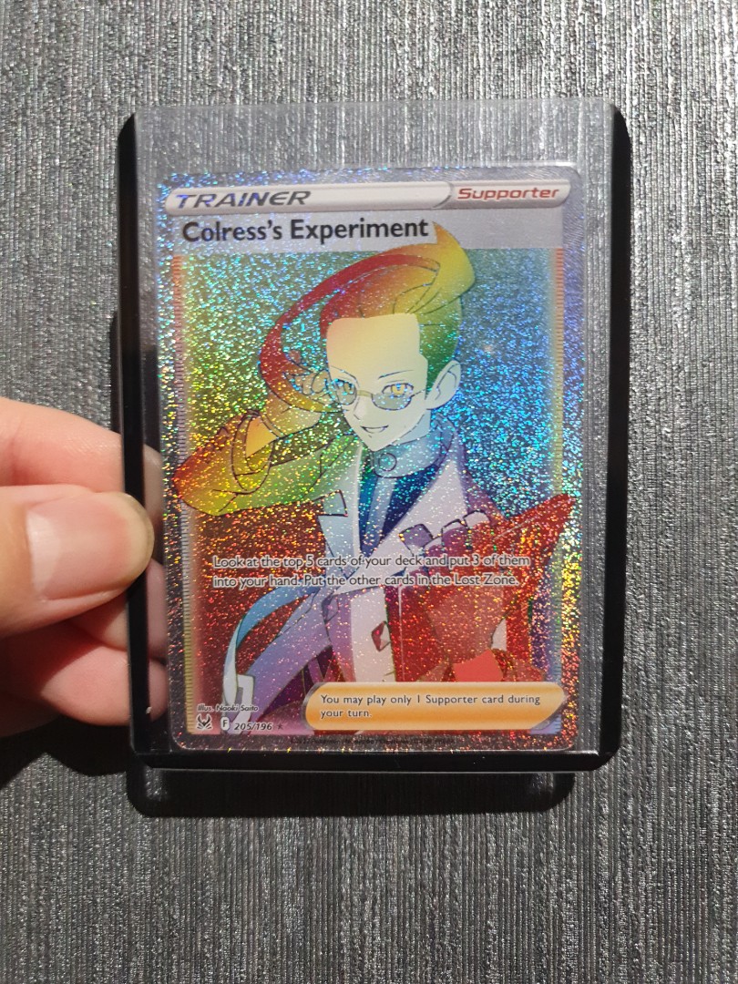 Pokemon TCG Lost Origin Colress's Experiment Rainbow Hyper Rare Card ...