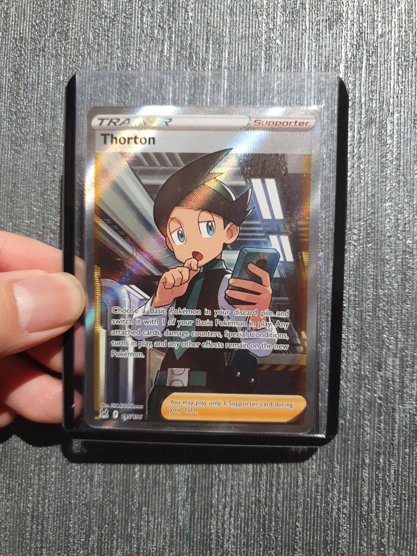 Pokemon TCG Lost Origin Thornton Full Art Ultra Rare Card, Hobbies ...