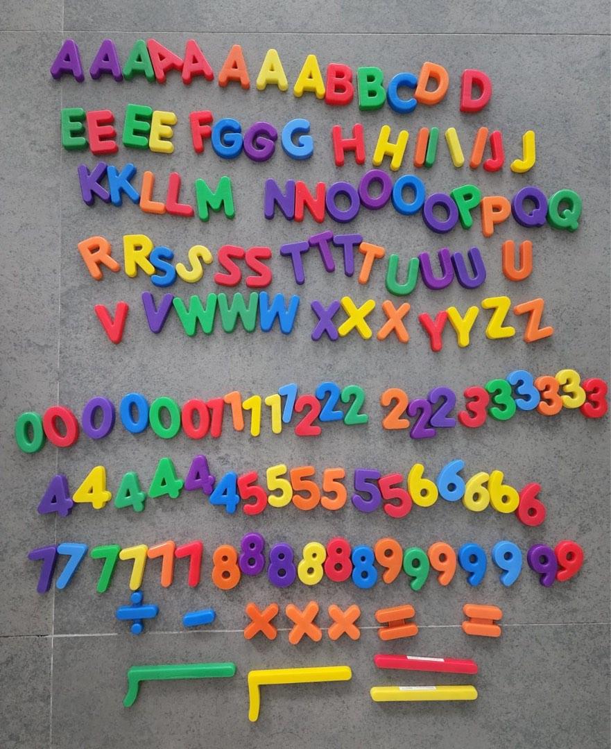 Preloved Alphabet magnets and numbers magnets, Hobbies & Toys, Toys ...