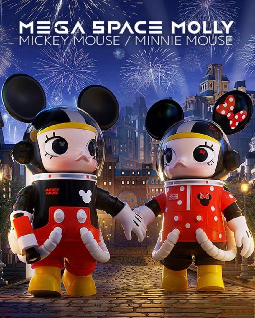 [Preorder]Pop Mart Space Molly Mickey & Minnie Mouse 400%, Hobbies ...