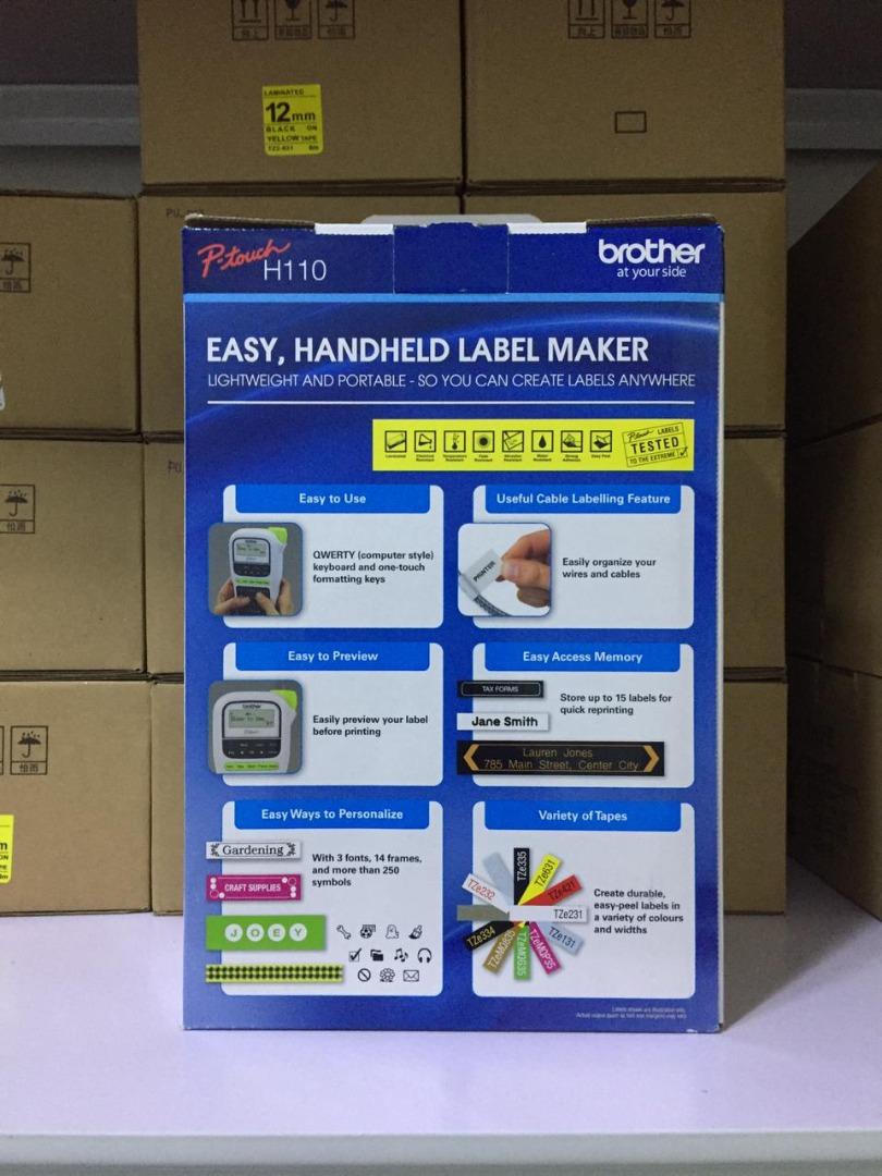 P-TOUCH LAMINATED LABEL PRINTER H110, Computers & Tech, Printers ...
