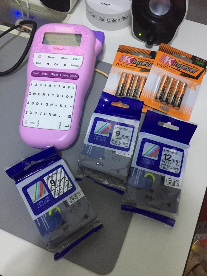 P-TOUCH LAMINATED LABEL PRINTER H110, Computers & Tech, Printers ...