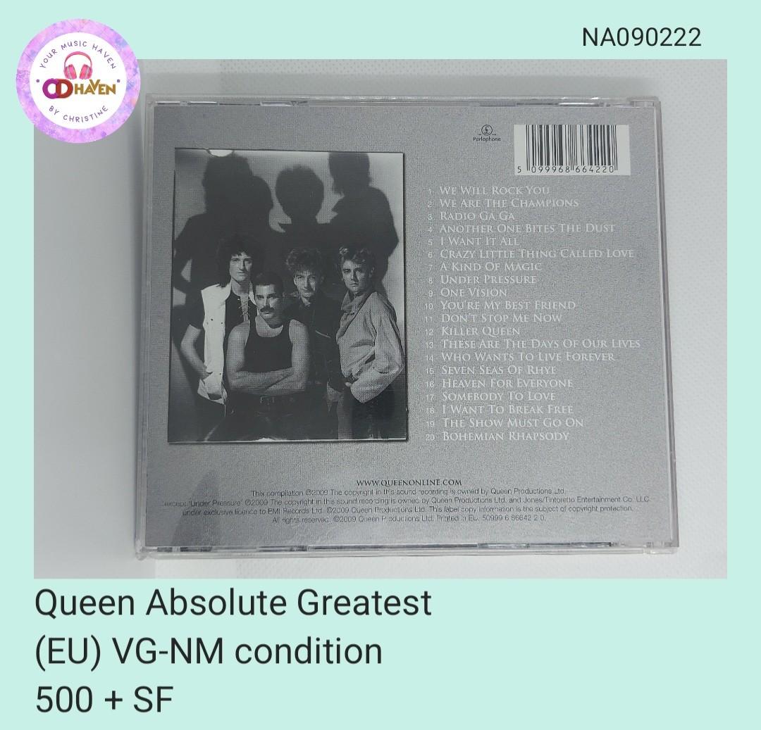 Queen Absolute Greatest CD (unsealed), Hobbies & Toys, Music & Media ...