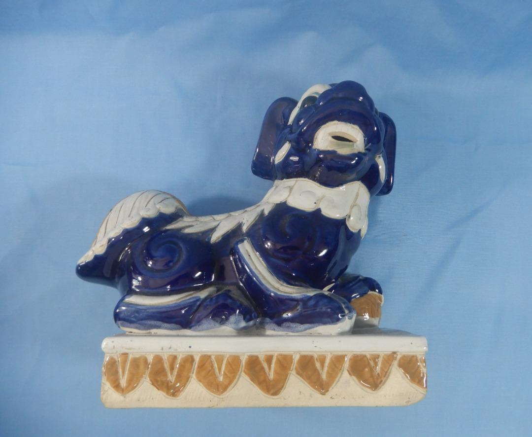 Rare Chinese antique large porcelain foo dog circa early 20th Century ...