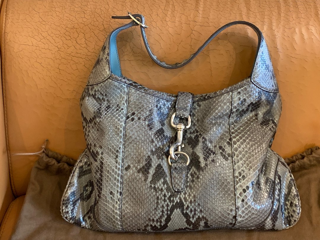 Rare Gucci Exotic Python Skin Bag, Luxury, Bags & Wallets on Carousell