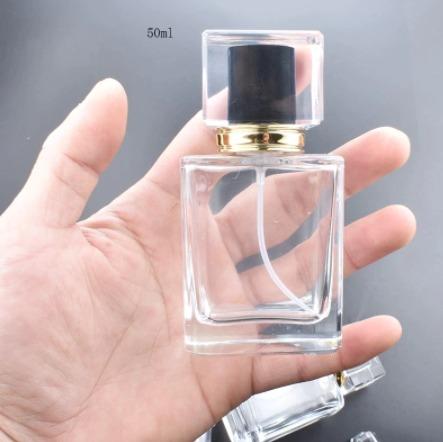 Rectangular Perfume Bottle Thick Glass Refillable Perfume Bottle ...
