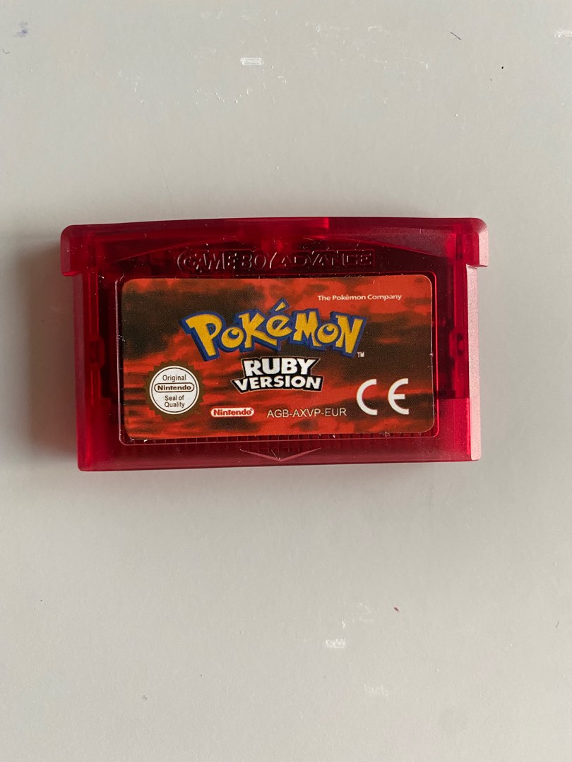 Reproduction Pokémon Ruby Cart GBA, 電子遊戲, 電子遊戲, Nintendo 任天堂 - Carousell