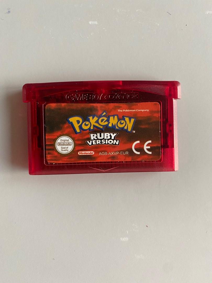 Reproduction Pokémon Ruby Cart GBA, 電子遊戲, 電子遊戲, Nintendo 任天堂 - Carousell