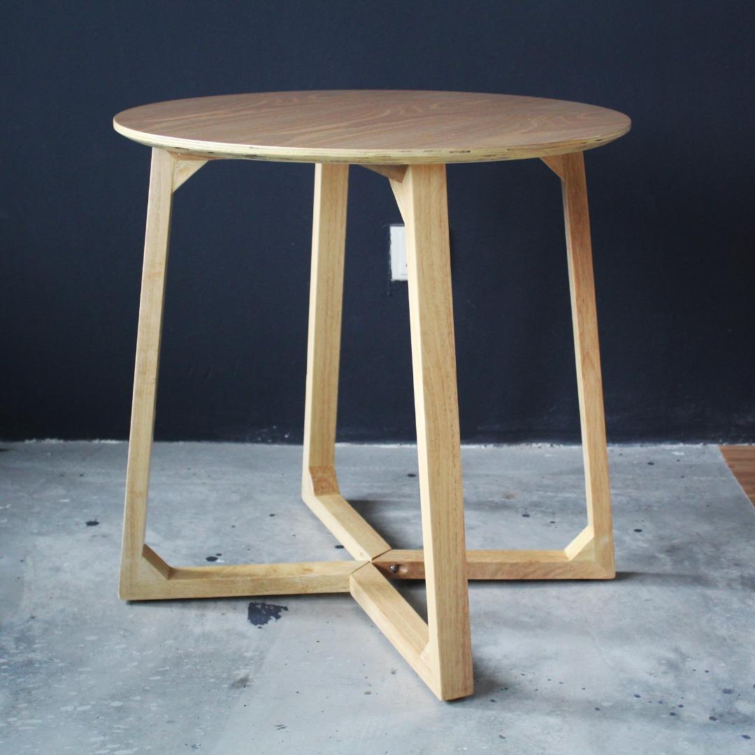 Round Wood Side Table -FRM3206, Furniture & Home Living, Furniture ...