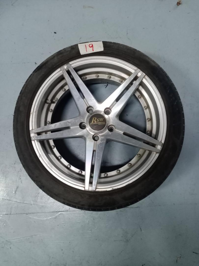 RSW Tyre and Rim Set, Car Accessories, Tyres & Rims on Carousell