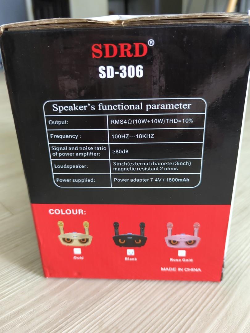 SDRD Speaker with mic, Audio, Soundbars, Speakers & Amplifiers on Carousell