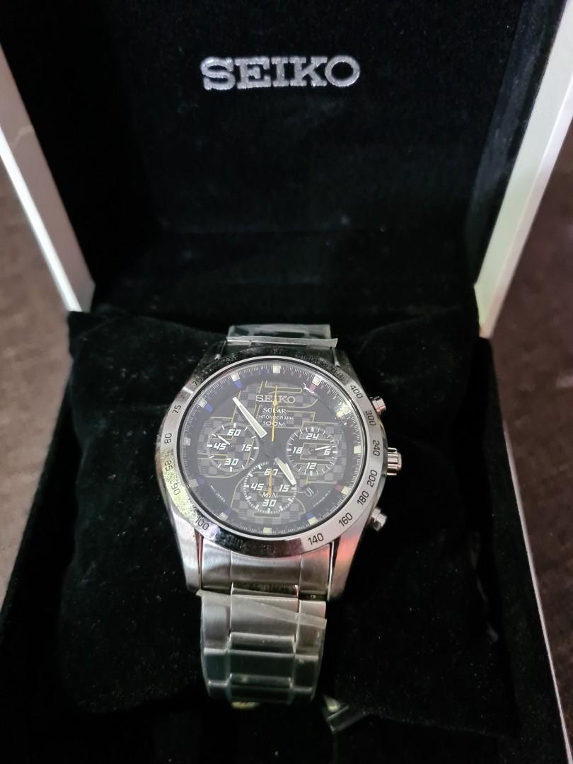 Seiko solar watch v175, Men's Fashion, Watches & Accessories, Watches ...