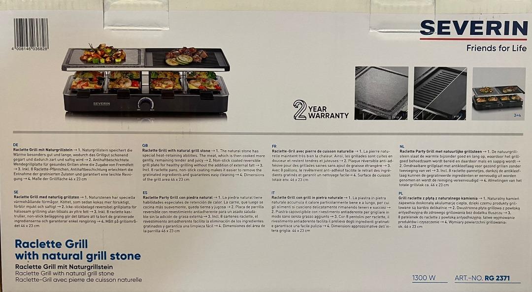 Severin RG 2371 Smokeless Odourless Indoor and Outdoor Electric Stone ...