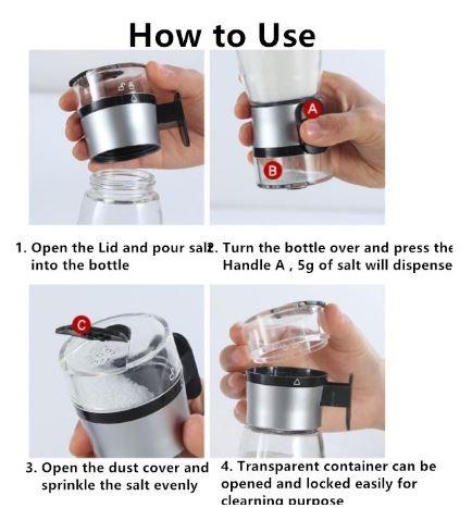 【SG Seller】Measuring 5g Salt Shaker / Salt Dispenser / Salt Container ...